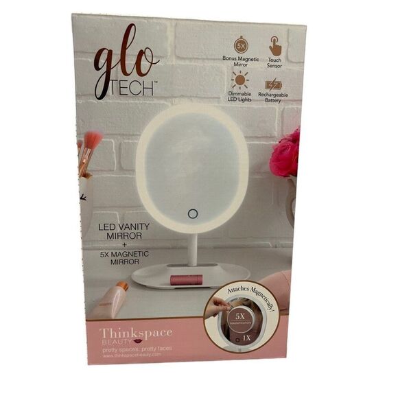 GloTech | Bath | Glotech Led Vanity Mirror Rechargeable Led Lighted ...